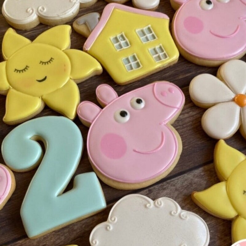 Peppa Pig Cookies - Etsy