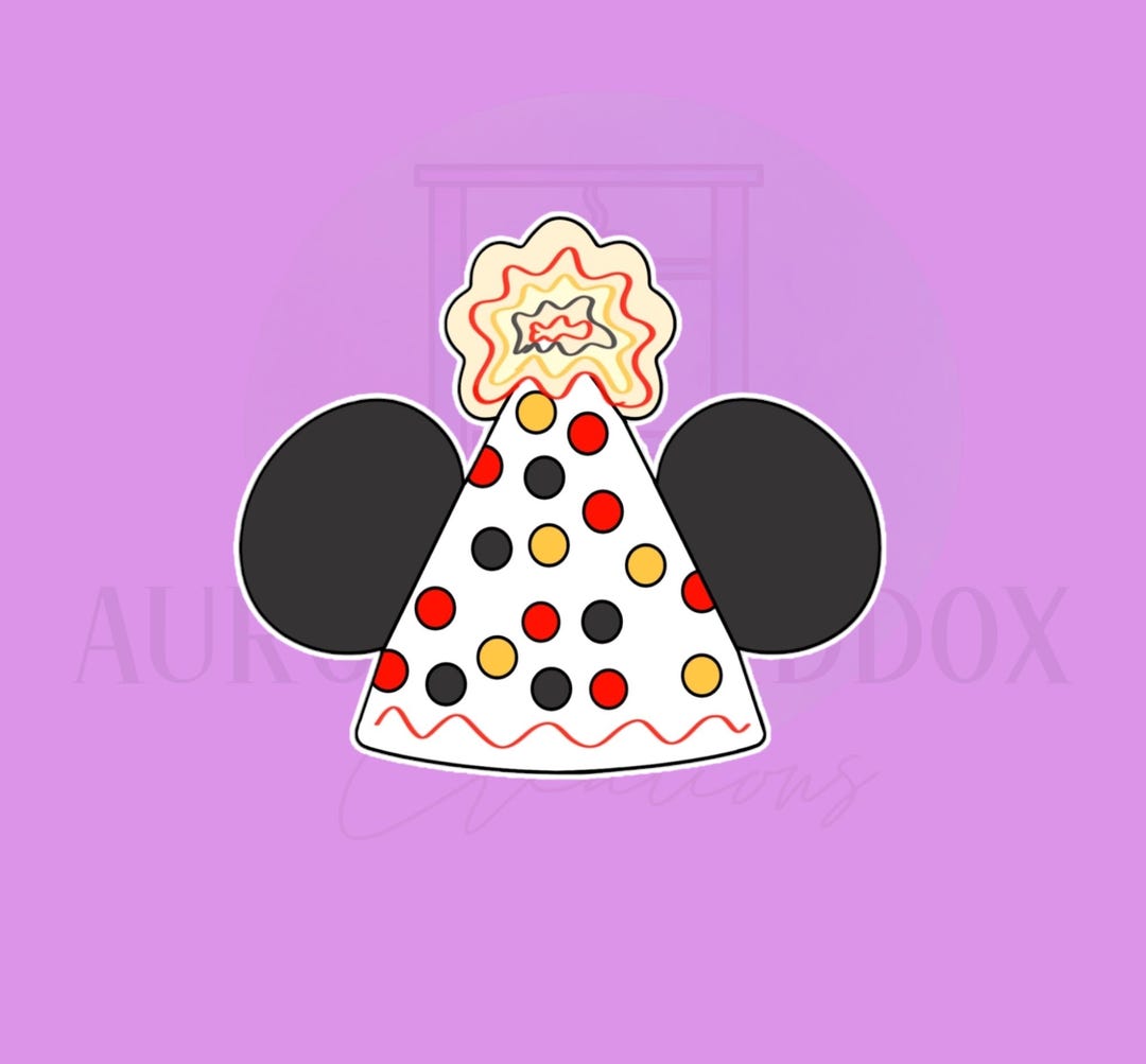 Mouse Party Hat | Cookie Cutter - Etsy