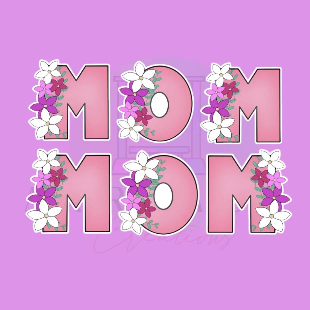 MOM Flower Letters #2 | Cookie Cutter - Etsy