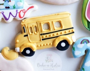 4.5 School Bus Front View 3D Printed Cookie Cutter - Etsy