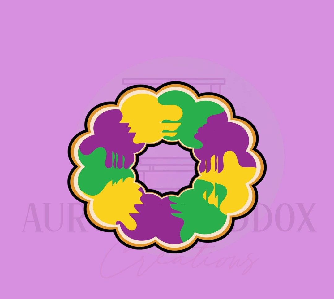 Circle King Cake With Middle Cut Out | Cookie Cutter - Etsy