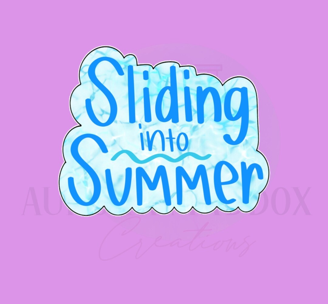 Sliding Into Summer Cookie Cutter - Etsy