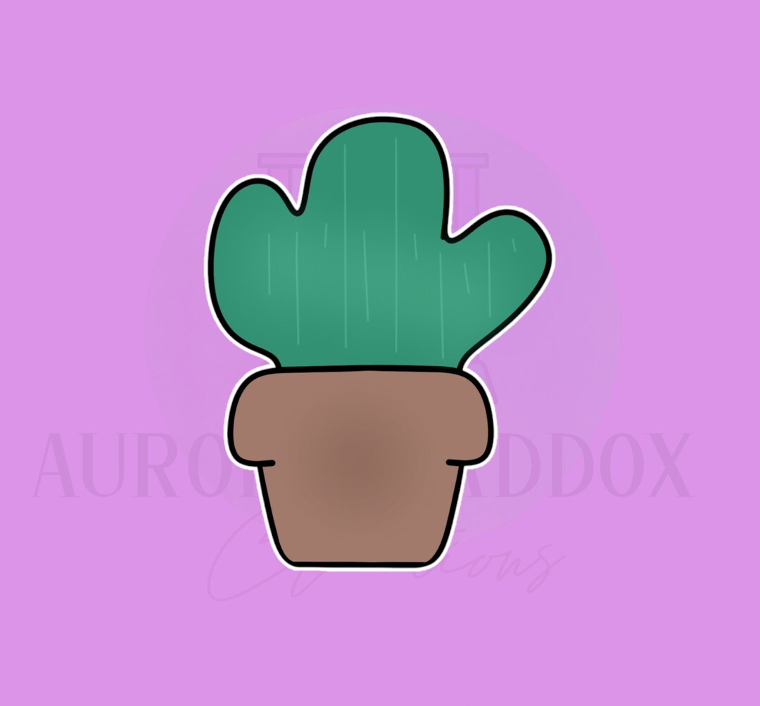 Cactus in Pot Cookie Cutter - Etsy