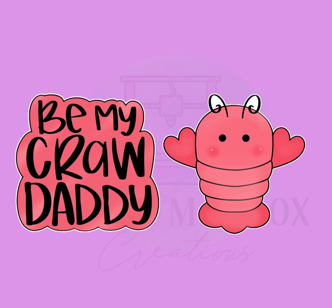 Craw Daddy Valentine Set | 2 Piece | Cookie Cutter - Etsy