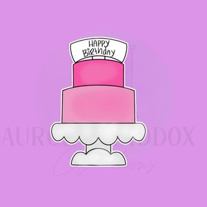 Cake Stand 2 Tier Banner | Cookie Cutter - Etsy