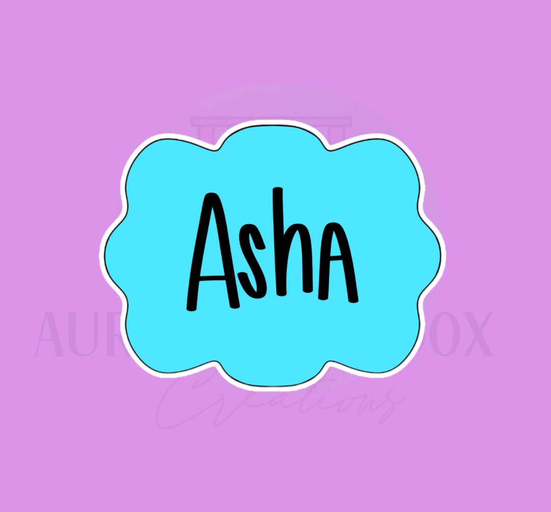 Asha Plaque Cookie Cutter - Etsy