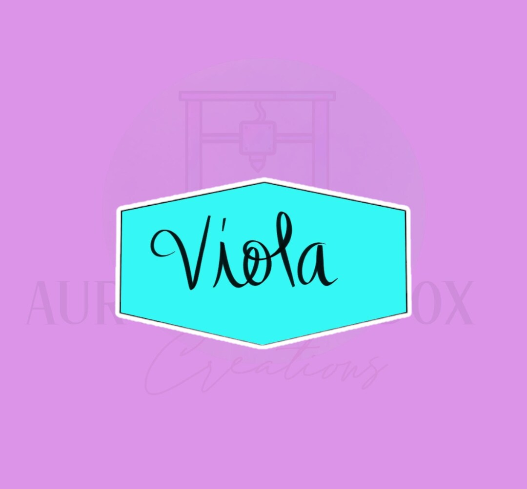 Viola Plaque | Cookie Cutter - Etsy