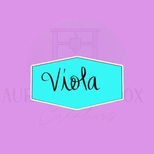 Viola Plaque | Cookie Cutter - Etsy