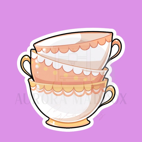Tea Cup Cookies - Etsy