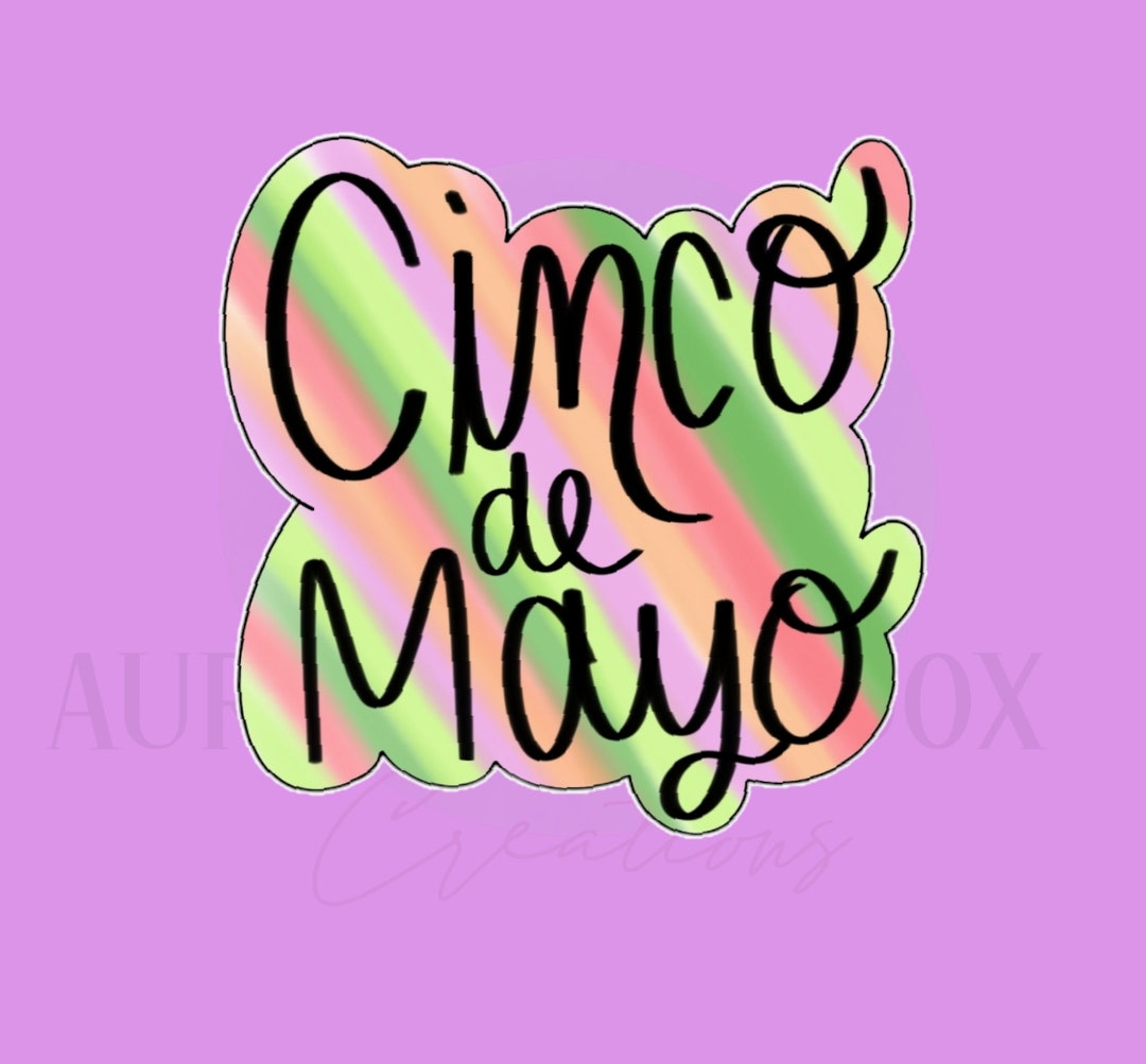 Cinco De Mayo Cursive Cookie Cutter - Etsy
