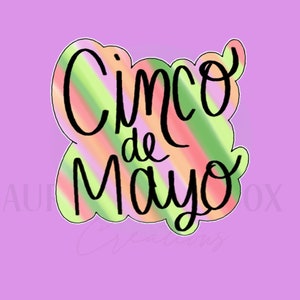 Cinco De Mayo Cursive Cookie Cutter - Etsy