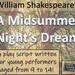 A Midsummer Night's Dream A Play Script for Young Performers - Etsy
