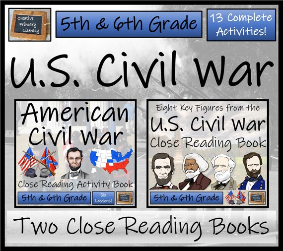American Civil War Close Reading Comprehension Book Bundle - Etsy