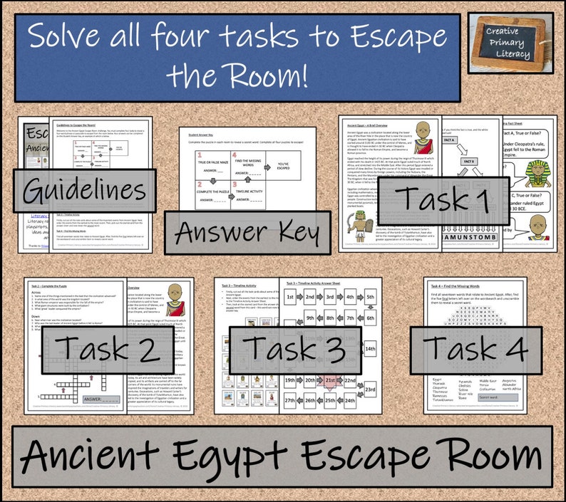Ancient Egypt Escape Room Activity - Etsy
