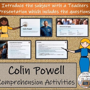 Colin Powell Close Reading Comprehension Activities | 5th Grade & 6th ...