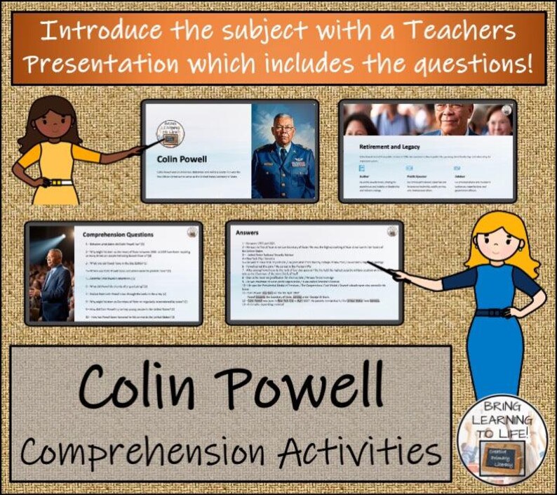 Colin Powell Close Reading Comprehension Activities | 5th Grade & 6th ...