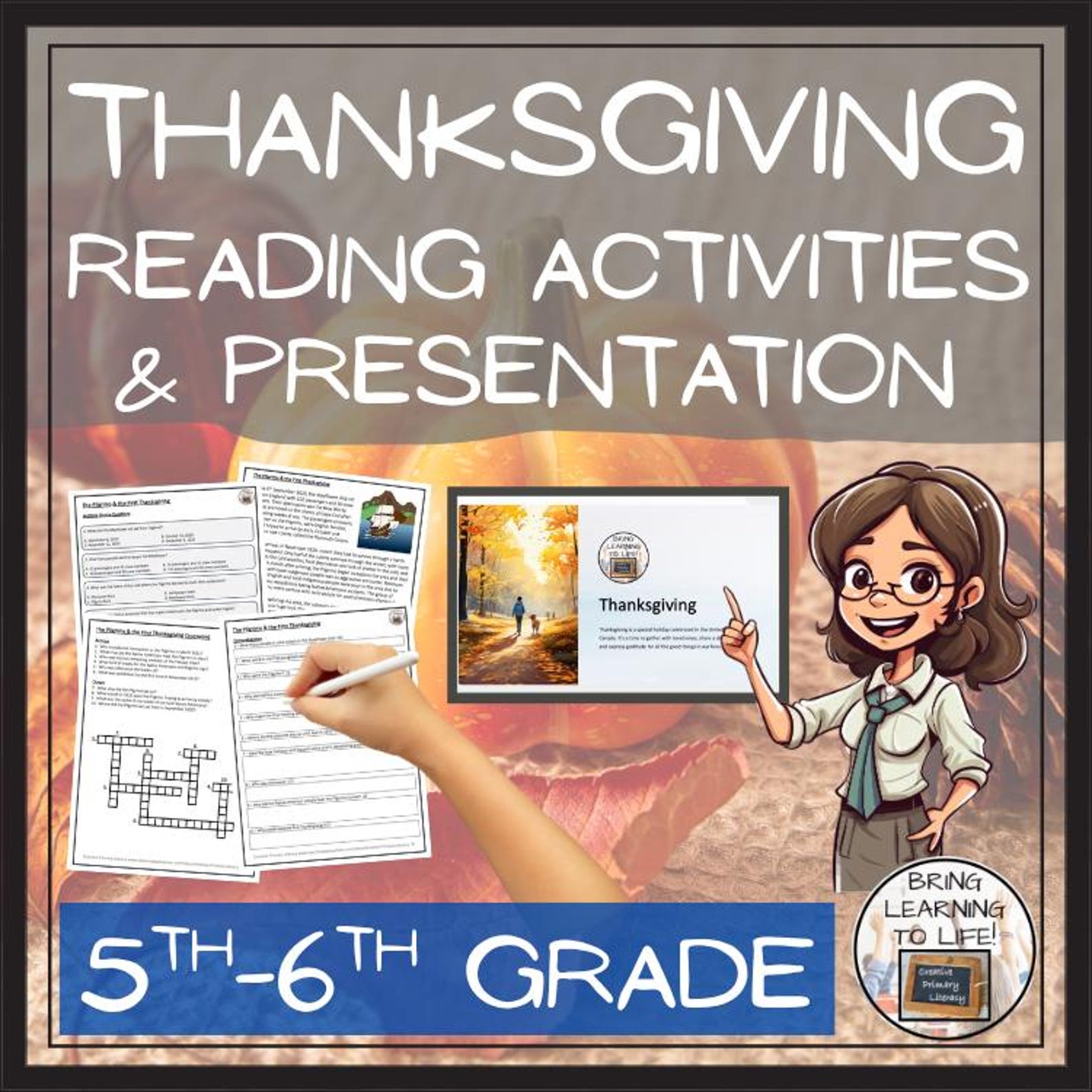 First Pilgrims and Thanksgiving Close Reading Comprehension Activities ...