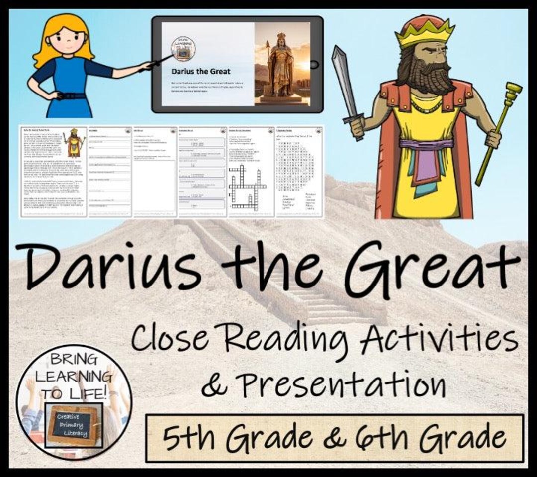Darius the Great Close Reading Activities | 5th Grade & 6th Grade - Etsy