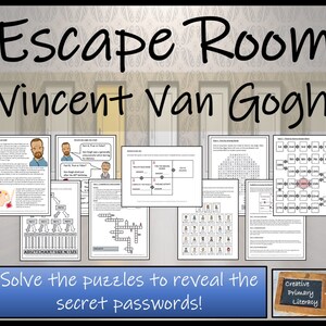 Vincent Van Gogh Escape Room Activity - Etsy