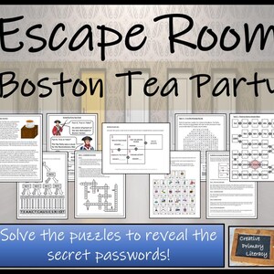 Boston Tea Party Escape Room Activity - Etsy