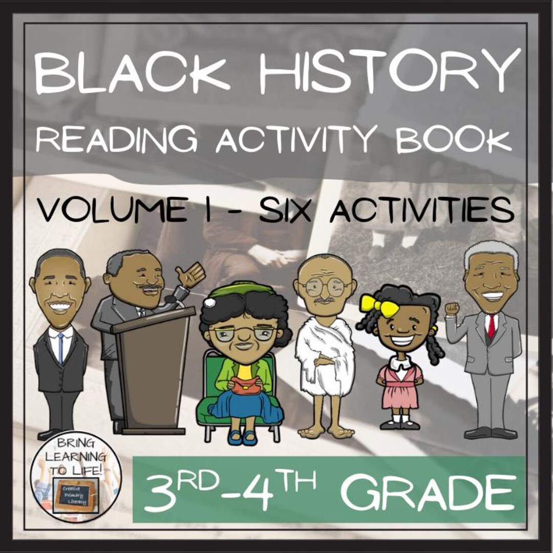 Black History Close Reading Comprehension Book | 3rd Grade & 4th Grade ...
