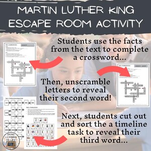 Martin Luther King Escape Room Activity - Etsy