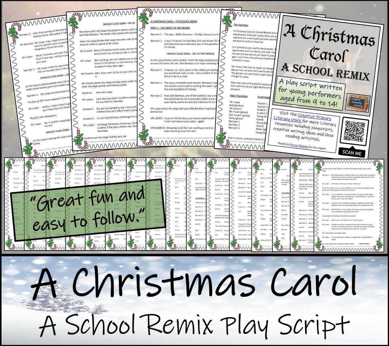 A Christmas Carol - A School Remix Play Script - Etsy