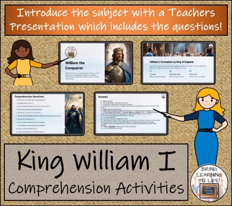 William the Conqueror Close Reading Comprehension Activities | 5th ...