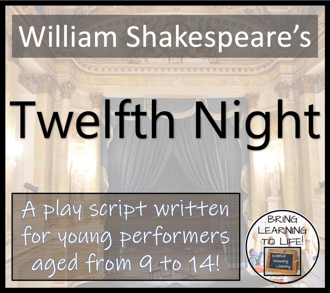 Twelfth Night | A Play Script for Young Performers - Etsy