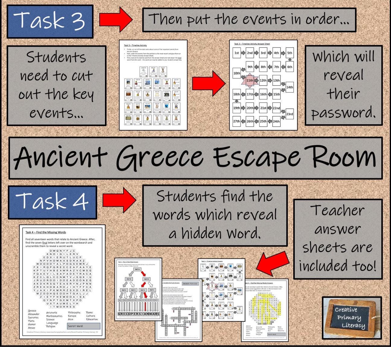 Ancient Greece Escape Room Activity - Etsy