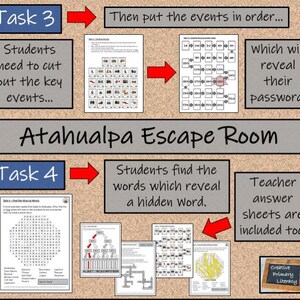 Atahualpa of the Inca Empire Escape Room Activity - Etsy
