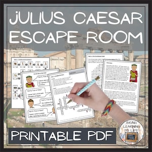 Julius Caesar Escape Room Activity - Etsy