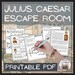 Julius Caesar Escape Room Activity - Etsy
