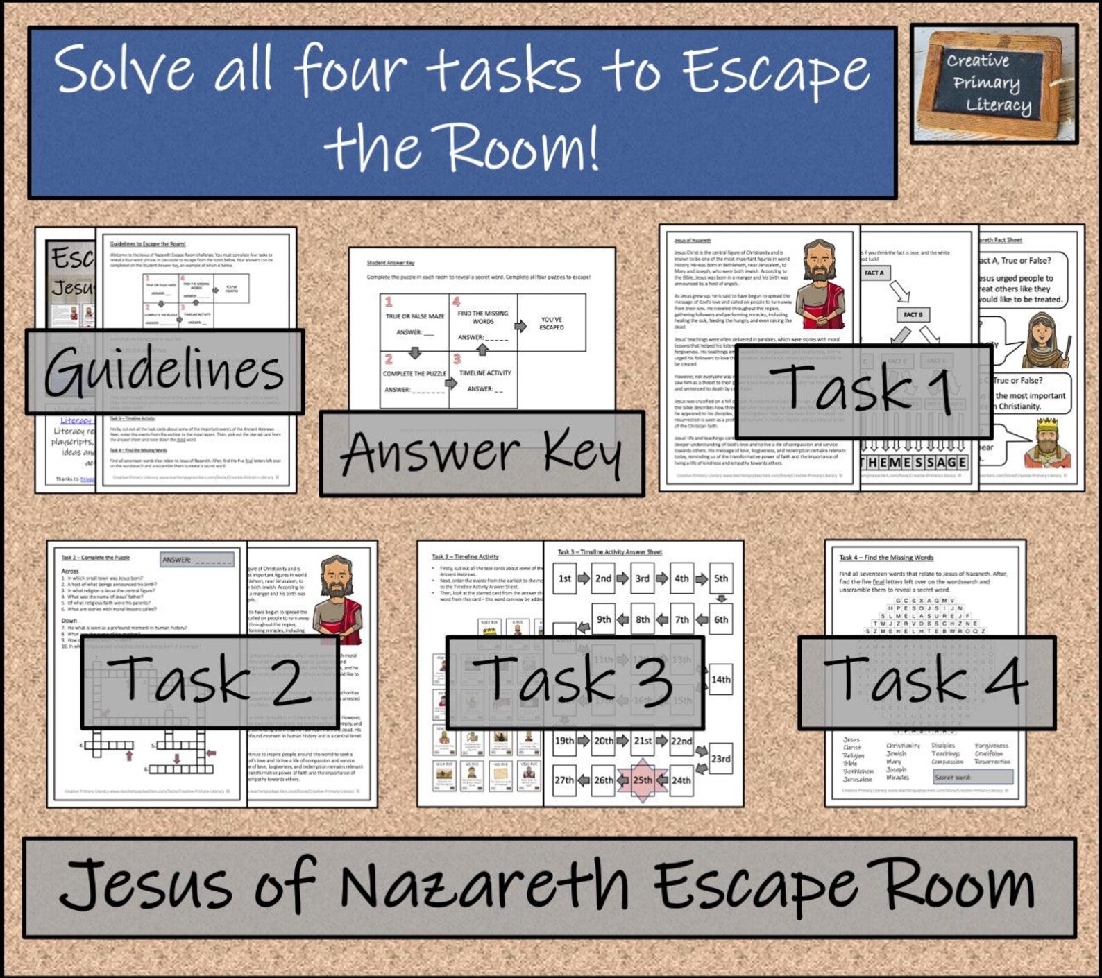 Jesus of Nazareth Escape Room Activity - Etsy