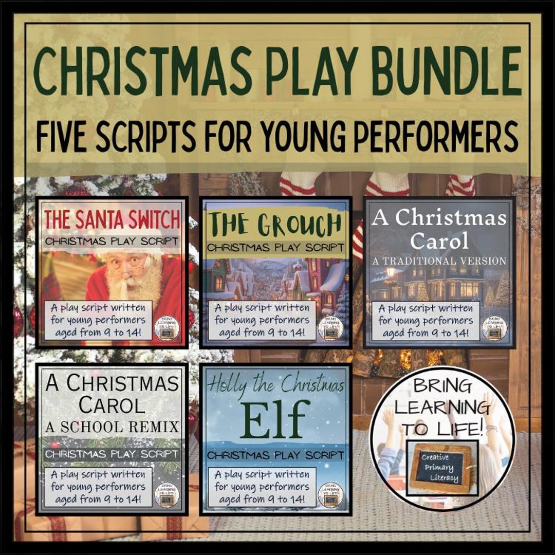 A Bundle of Five Christmas Play Scripts - Etsy