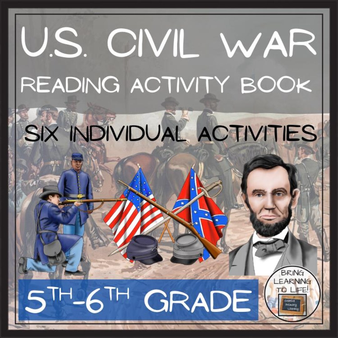 American Civil War Close Reading Activity Book | 5th Grade & 6th Grade ...