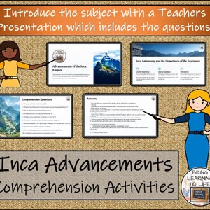 Advancements of Inca Empire Reading Comprehension Activities | 5th ...