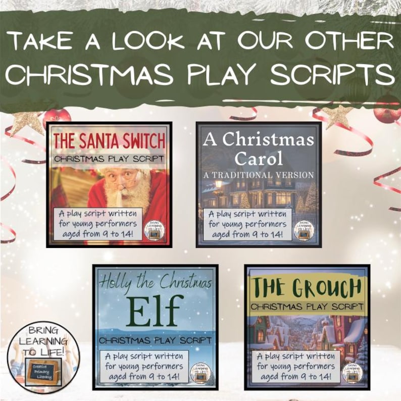 A Christmas Carol - A School Remix Play Script - Etsy