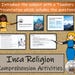 Religion of Inca Empire Reading Comprehension Activities | 5th & 6th ...
