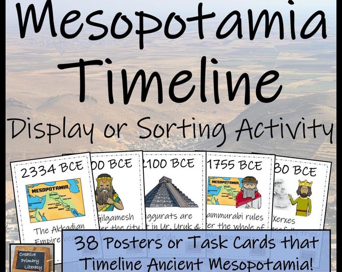 Sumerians Civilization Study Guide and Mesopotamia Map (english) - Etsy