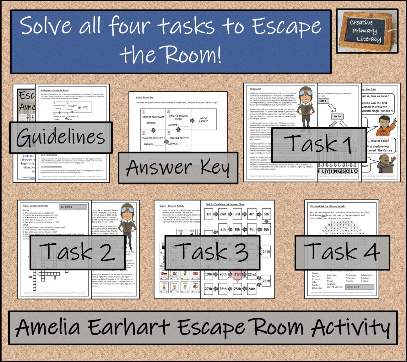 Amelia Earhart Escape Room Activity - Etsy