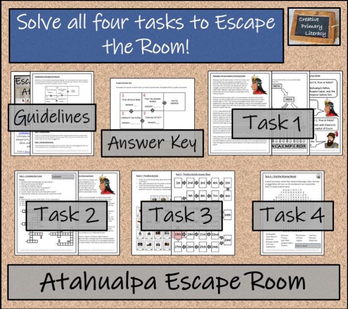 Atahualpa of the Inca Empire Escape Room Activity - Etsy