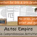 Aztec Empire Close Reading Comprehension Book | 5th Grade & 6th Grade ...