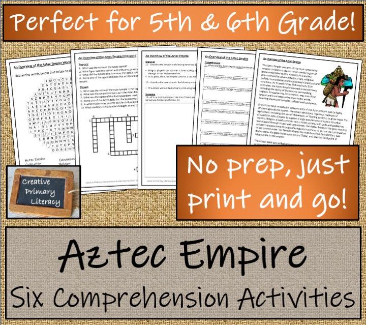 Aztec Empire Close Reading Comprehension Book | 5th Grade & 6th Grade ...