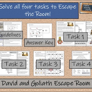 David and Goliath Story Escape Room Activity - Etsy