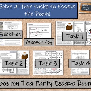 Boston Tea Party Escape Room Activity - Etsy