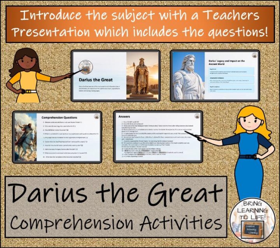 Darius the Great Close Reading Activities | 5th Grade & 6th Grade - Etsy
