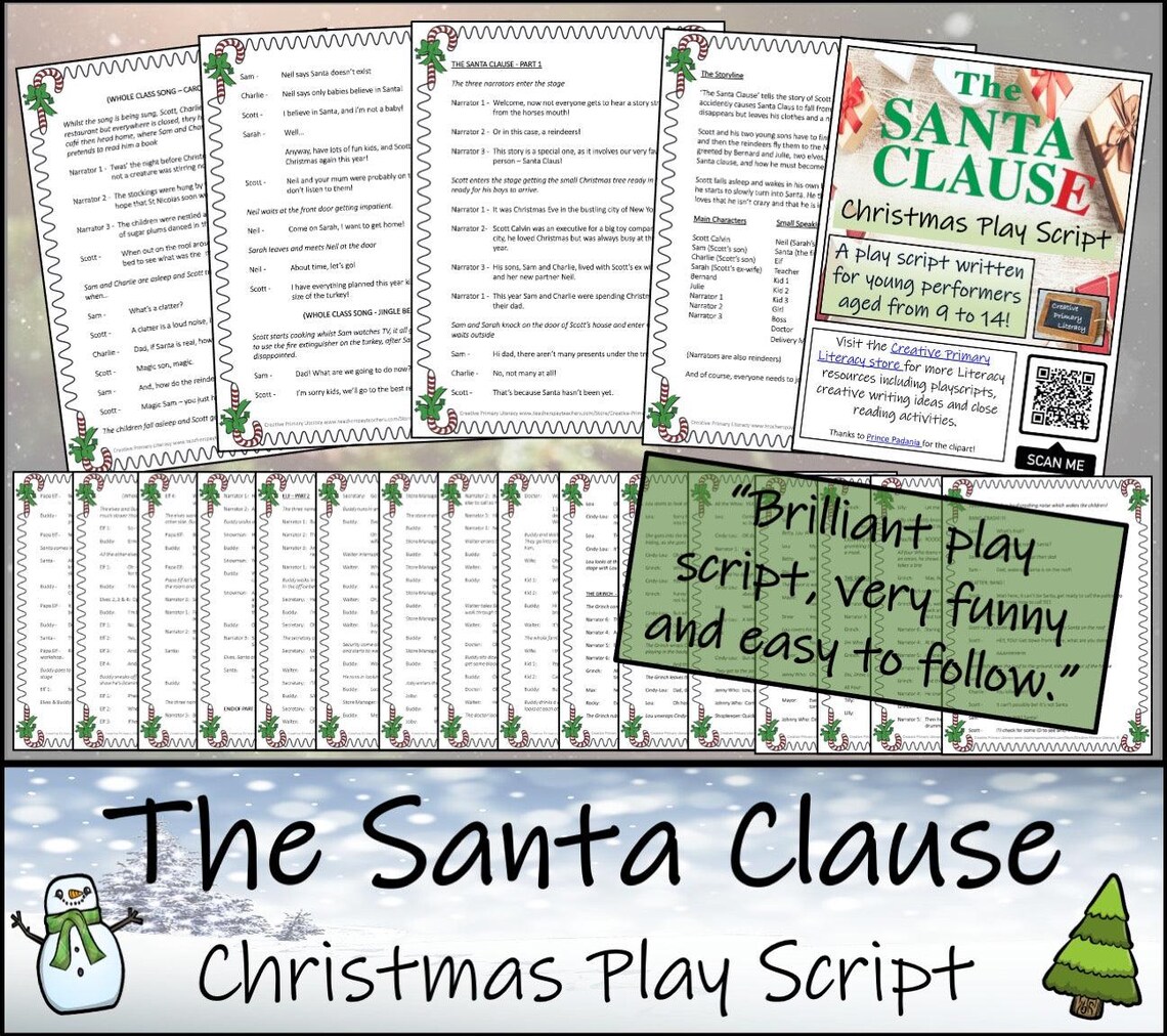 A Bundle of Five Christmas Play Scripts - Etsy