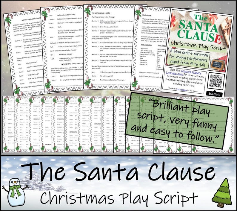 A Bundle of Five Christmas Play Scripts - Etsy