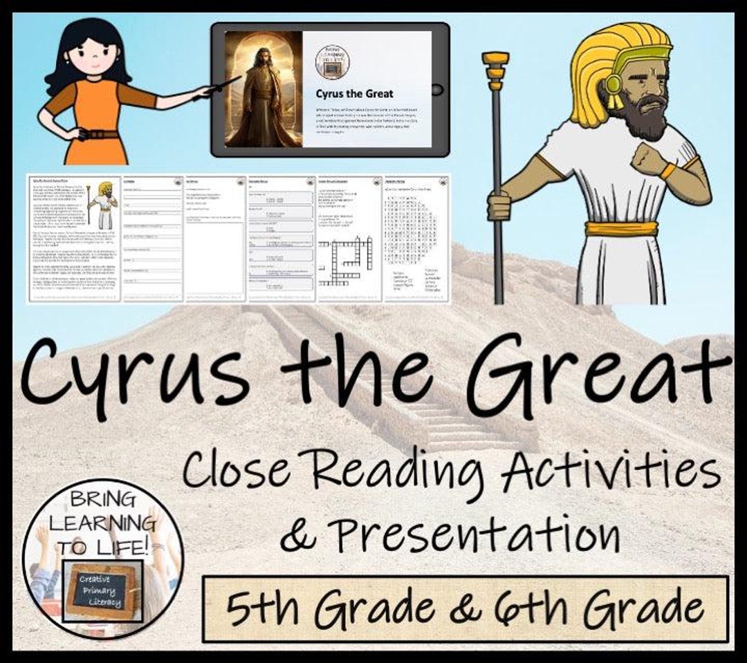 Cyrus the Great Close Reading Activities | 5th Grade & 6th Grade - Etsy